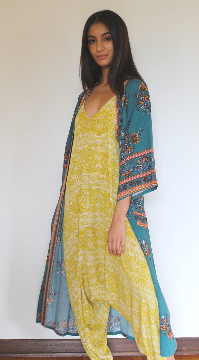 Jade Roma Sakura Robe - Yoga Clothing by Daughters of Culture